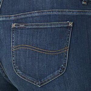 Lee Women's Plus Size Legendary Mid Rise Bootcut Jean Compass 18W Petite