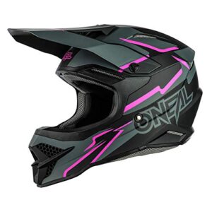 o'neal 0627-431 3srs adult helmet voltage, black/pink, xs