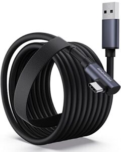 amavasion link cable 16ft compatible with oculus/meta quest 2/pro accessories and pc/steam vr,high speed pc data transfer usb 3.0 to usb c cable for vr headset and gaming pc(black 16ft)