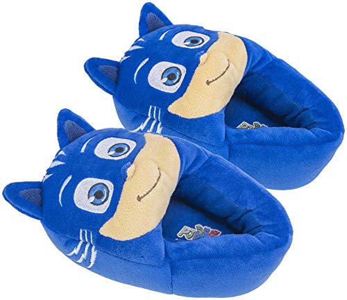 PJ Masks Kids Slippers,Catboy and Gekko,Socktop Slip On Slipper,Toddler size 5-6