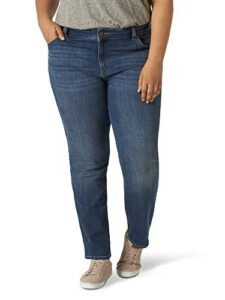 lee women's plus size legendary mid rise straight leg jean seattle 18 plus medium