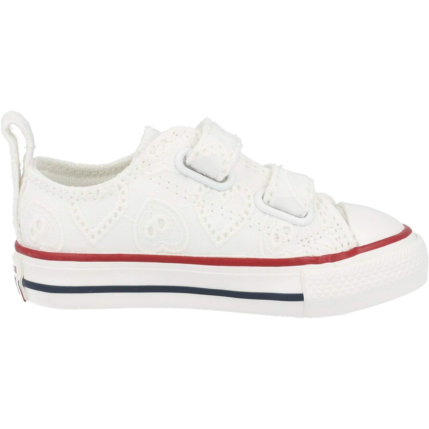 Converse Chuck Taylor All Star 2V Ox White/Navy Canvas 5 US Infant