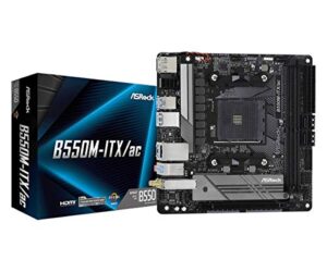 asrock b550m-itx/ac supports 3rd gen amd am4 ryzen™ / future amd ryzen™ processors motherboard mini itx