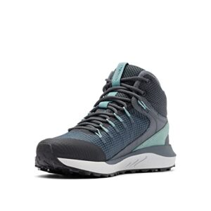 Columbia Women's Trailstorm Mid Waterproof, Graphite/Dusty Green, 8.5