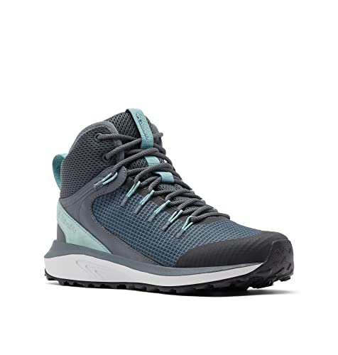 Columbia Women's Trailstorm Mid Waterproof, Graphite/Dusty Green, 8.5