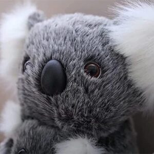 11 inch Mum and Baby Koala Plush Toy Stuffed Animal Toy Plush Animal Doll (Grey)