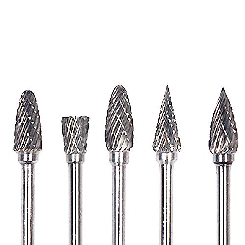 10PCS Tungsten Carbide Burs Sets Rotary Mini Drill Accessories Drill Grinding Burrs Tungsten Sharpening Drill Bits