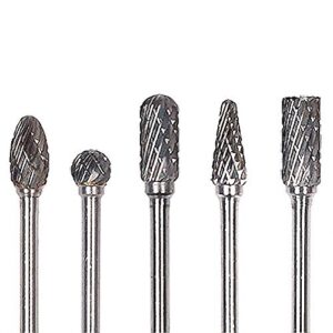 10PCS Tungsten Carbide Burs Sets Rotary Mini Drill Accessories Drill Grinding Burrs Tungsten Sharpening Drill Bits