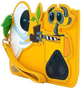 loungefly pixar wall-e and eve boot plant flap wallet