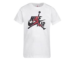 jordan air mashup baby boys active shirts & tees size 6, color: white/red