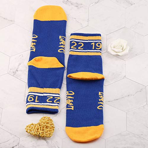 G2TUP 2 Pairs 1922 Poodles Gamma Rho SGRho Gifts Black Greek Sorority Big Little Socks (2 Pairs/Set, Mid Calf)