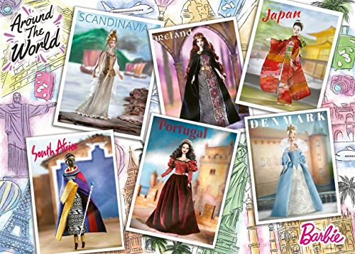 Ravensburger Barbie Around The World 1000 Piece Jigsaw Puzzle for Adults - Every Piece is Unique, Softclick Technology Means Pieces Fit Together Perfectly