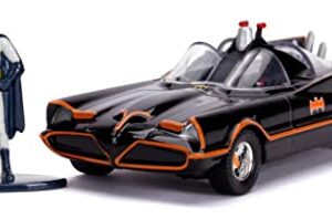 Jada Toys DC Comics 1:32 Classic TV Series 1966 Batmobile Die-cast Car with Batman Figure, Toys for Kids and Adults