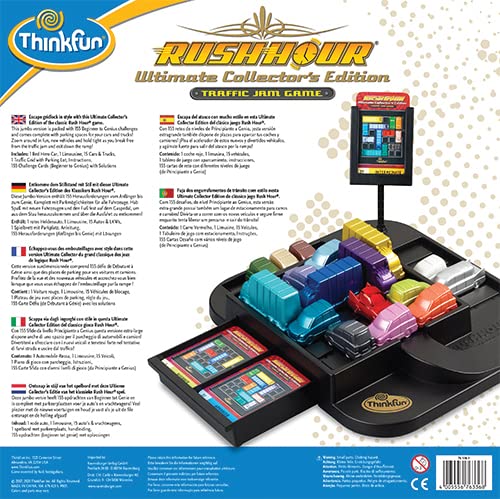 ThinkFun Rush Hour Ultimate Collector’s Edition – Escape Gridlock in Style for Ages 8 and Up