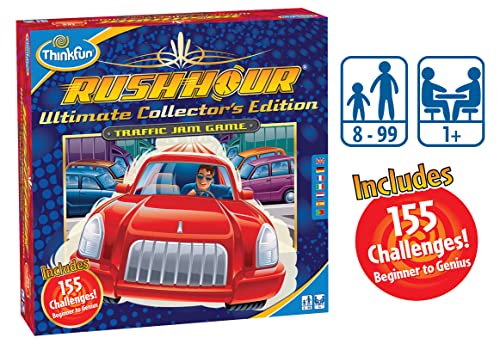 ThinkFun Rush Hour Ultimate Collector’s Edition – Escape Gridlock in Style for Ages 8 and Up