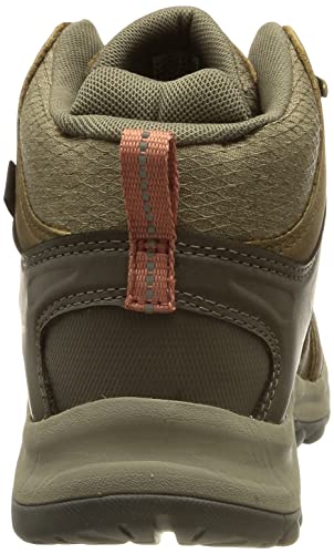 KEEN Women's Terradora 2 Mid Height Leather Waterproof Hiking Boots, Brindle/Redwood, 8