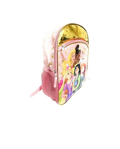 Disney Princess Backpack for Girls Kids Toddlers ~ Deluxe 16" Princess School Bag Bundle Featuing Ariel, Cinderella, Rapunzel, and More (Disney Princess School Supplies)