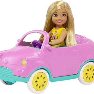 Mattel GTK95 Chelsea Driving a Vehicle Barbie Fun Doll, 3 Years Old and Above