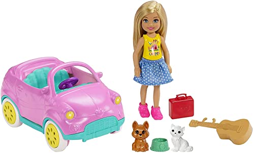 Mattel GTK95 Chelsea Driving a Vehicle Barbie Fun Doll, 3 Years Old and Above