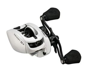 13 fishing - concept c2 - low-profile baitcast fishing reel - 7.5:1 - left hand retrieve (fresh+salt) - c2-7.5-lh, white