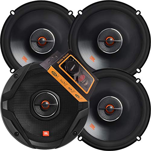 2 Pairs of JBL GX628 6-1/2 Inches Coaxial Car Audio Loudspeaker with Power Handling- 60W RMS, 180W Peak, Frequency Response: 50Hz – 21kHz and Gravity Magnet Phone Holder Bundle