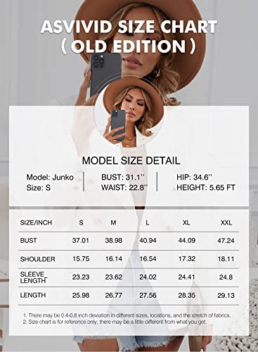 Asvivid Double Breasted Blazers Jacket for Work Casual White Blazer Office Tailored Blazers Notch Lapel CasualStretchy Lady Suit S