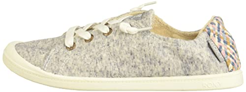 Roxy womens Rory Slip on Shoe Sneaker, Heather Grey, 9 US