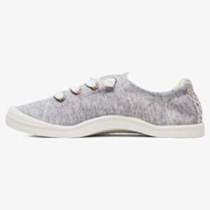 Roxy womens Rory Slip on Shoe Sneaker, Heather Grey, 9 US