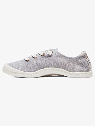 Roxy womens Rory Slip on Shoe Sneaker, Heather Grey, 9 US