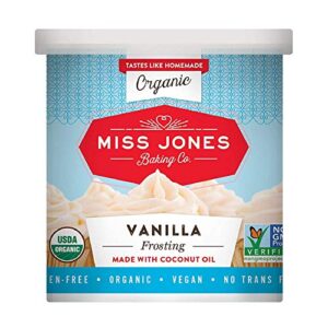 Miss Jones Baking Organic Yellow Cake and Cupcake Mix Bundled with Butter Cream Frosting - (Vanilla)