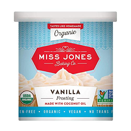 Miss Jones Baking Organic Yellow Cake and Cupcake Mix Bundled with Butter Cream Frosting - (Vanilla)