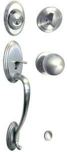 furniture satin nickel front door handleset for entrance round knob - the best