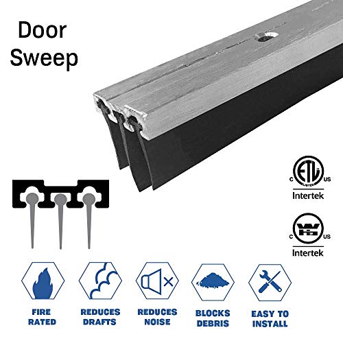 Fire Rated/Mill Aluminum Mortised Door Sweep (#76453) (48")