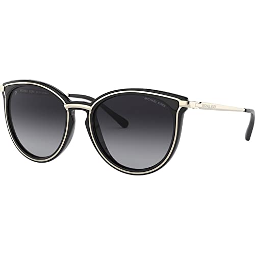 Michael Kors Woman Sunglasses Light Gold/Black Frame, Polar Grey Gradient Lenses, 54MM