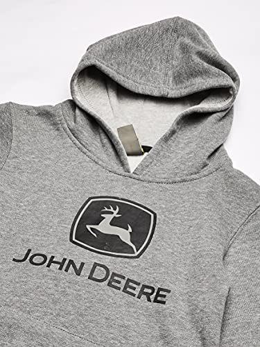 John Deere Boys' Fleece Pullover Hoodie, Grey, 3T