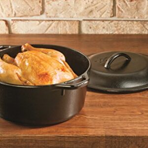 Lodge 5 Quart Cast Iron Dutch Oven. Pre-Seasoned Pot with Lid and Dual Loop Handle & Etekcity Food Scale, Digital Kitchen Weight Grams and Ounces for Baking and Cooking, Small, 304 Stainless Steel