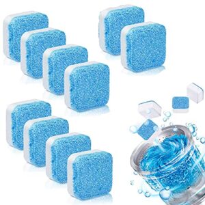 honank 15 pcs solid washing machine cleaner, triple decontamination effervescent cleaning tablets detergent cleaner washer cleaner,deep cleaning remover for bath kitchen room