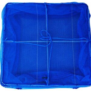 BESPORTBLE Herb Drying Rack Net Square 4 Layer Herb Dryer Mesh Hanging Dryer Rack for Herbs Tea Food Dehydrator Blue 66X45X45cm