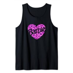 Barbie Leopard Heart Logo Tank Top