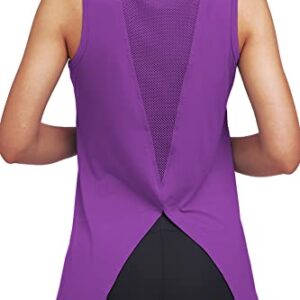 Mippo Womens Workout Tops Yoga Running Tank Tops Tennis Exercise Tops for Women Muslce Tank Sleeveless Summer Workout Shirts Running Tops Clothes for Women Vioket M Violet