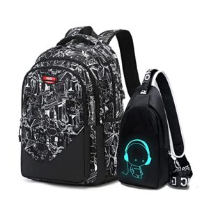 asge school backpack boys teenage nylon large school bags girls satchel kids backpacks print school bags for 3-5 years school bags for boys waterproof satchel