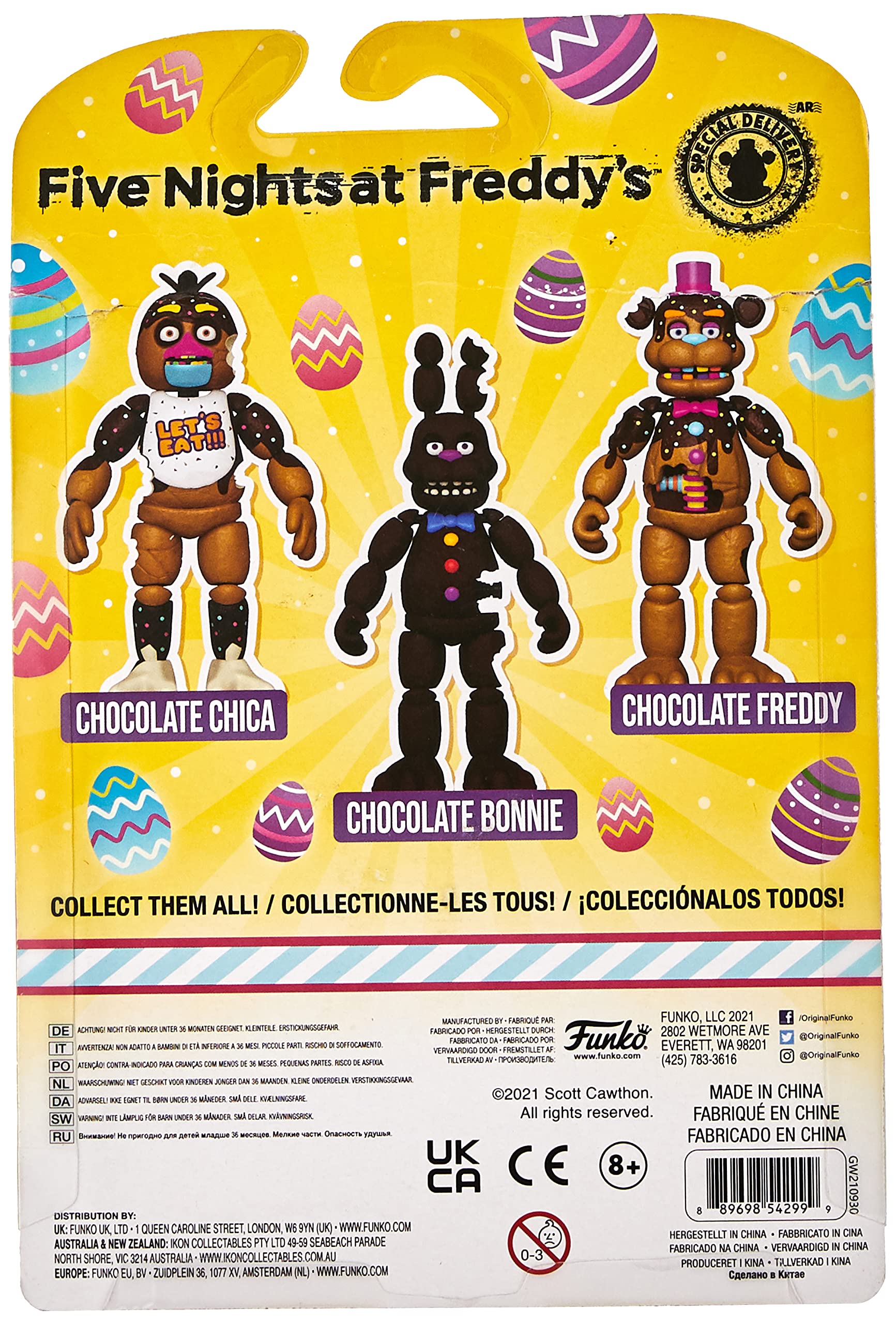 Funko Five Nights at Freddy's (FNAF) Chocolate Bonnie The Rabbit - Action Figure - Collectible - Gift Idea - Official Merchandise - for Boys, Girls, Kids & Adults - Video Games Fans