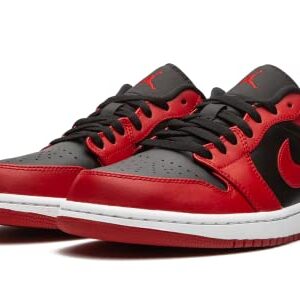 Nike Men's Jordan 1 Low Sneaker, Gym Red, 8