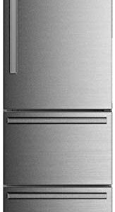 Galanz GLR12BS2K16 Bottom Mount Freezer Refrigerator, Three Doors Fridge, 12.3 Cu.Ft, Stainless Steel