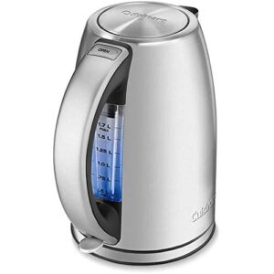 cuisinart cpk-17p1 perfectemp cordless electric kettle silver 1.7 liter