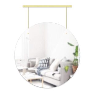 umbra 1015544-104 exhibit mirror, brass