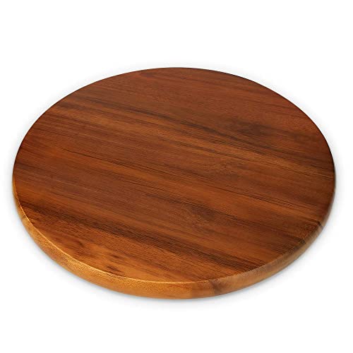 AIDEA 13 inch Acacia Wood Lazy Susan Organizer, Lasy Susan Turntable for Cabinet,Pantry,Kitchen,Home