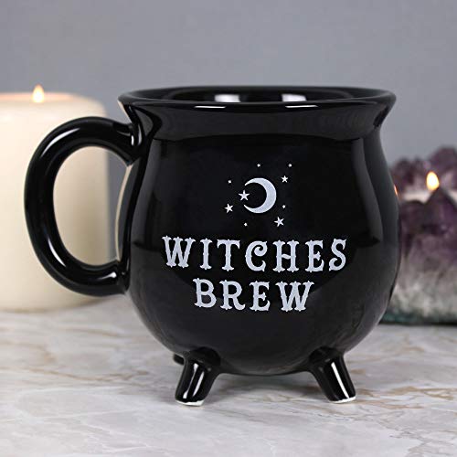 Pacific Giftware Witches Brew Black Ceramic Cauldron Mug