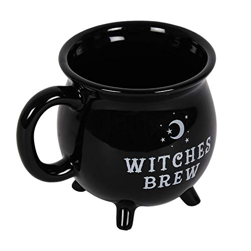 Pacific Giftware Witches Brew Black Ceramic Cauldron Mug