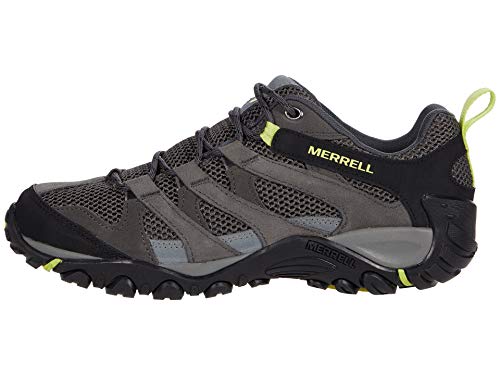 Merrell mens Alverstone Hiking Shoe, Granite/Keylime, 10 US